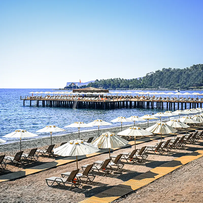 Pool & Beach | Bergiz Hotels & Resort Kemer